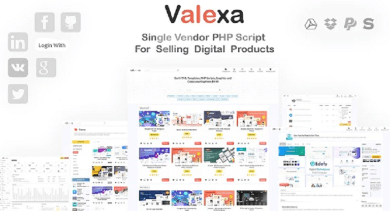 Valexa v1.2.1 – PHP Script For Selling Digital Products And Digital Downloads PHP Script ...
