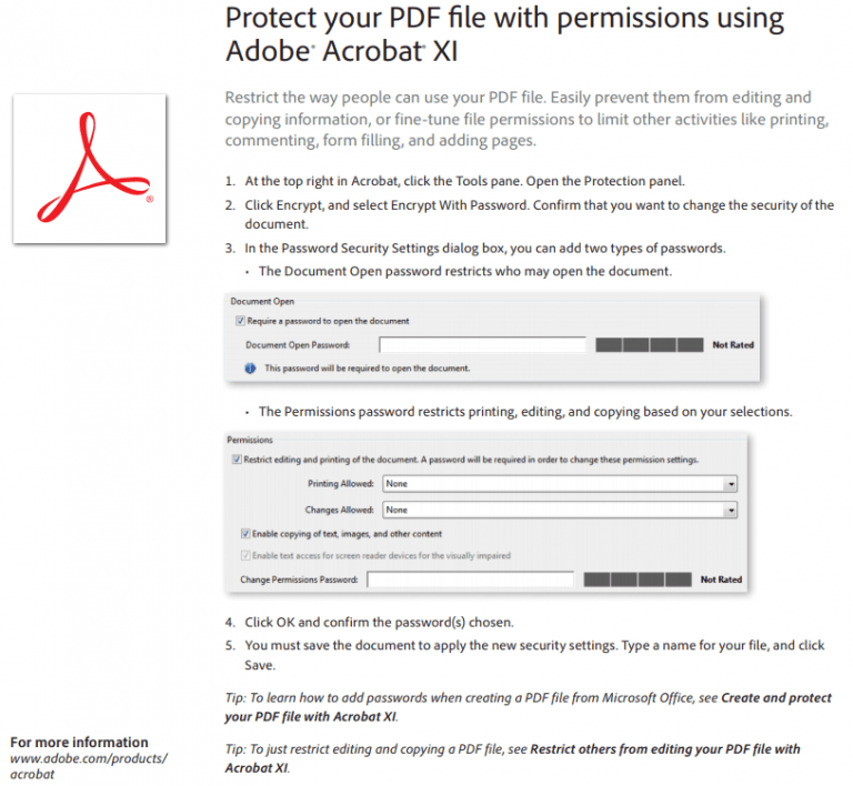How to Protect PDF Document Adobe Acrobat - DoridroTech.Com
